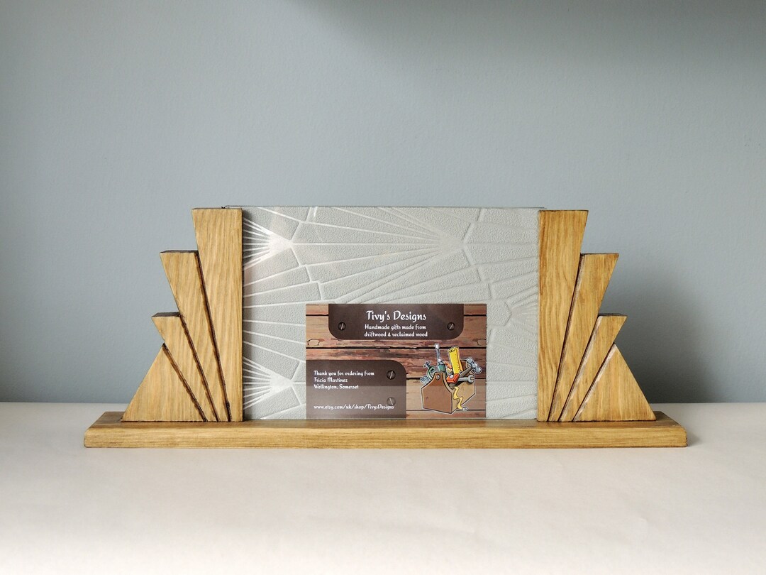 Art Deco Style Wooden Photo Frame, 4 X 6 Photo Frame, Landscape, Free ...