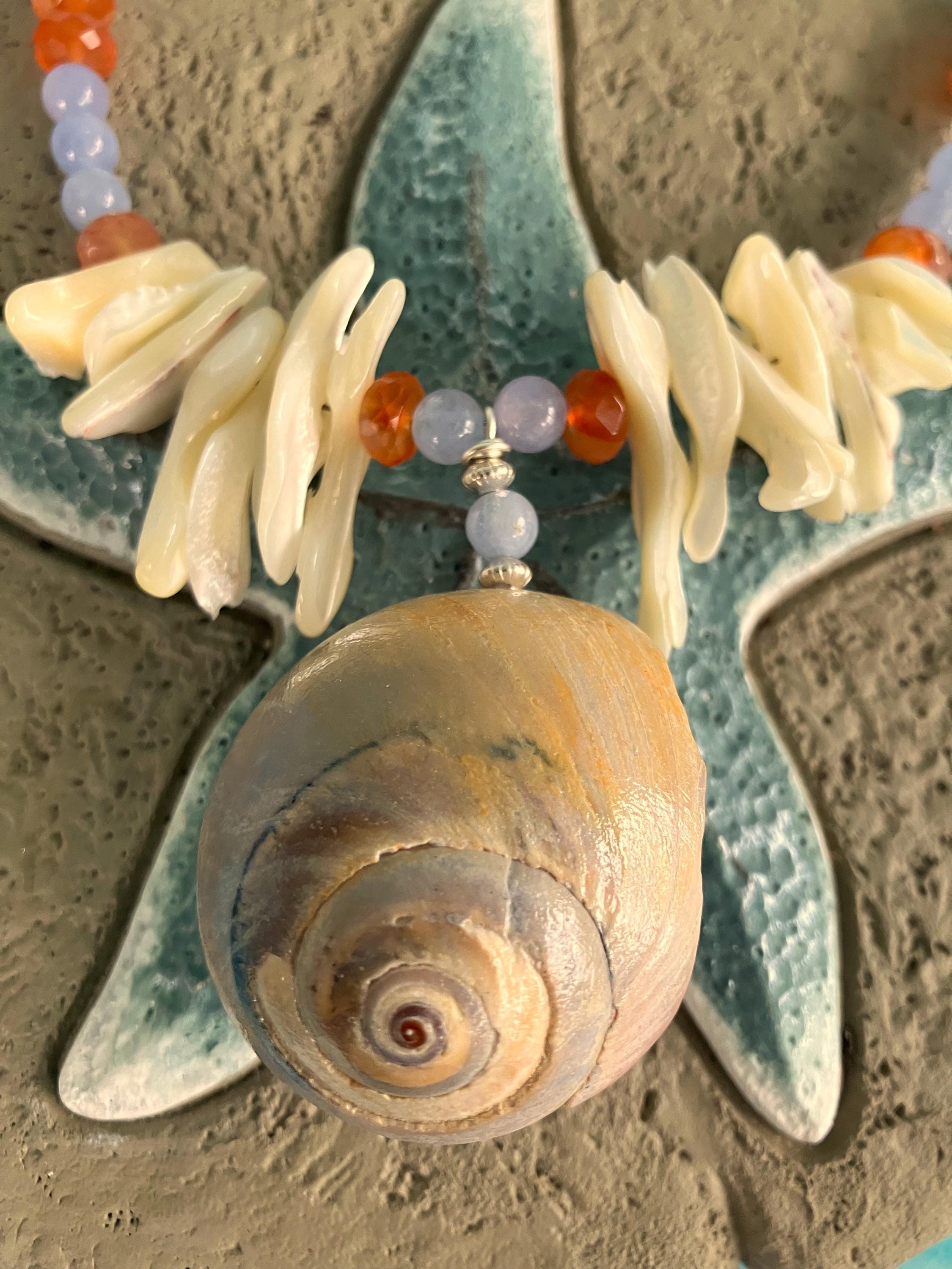 Seashell Jewelry, Wearable Art, Nature Necklace, Handmade Jewelry, 19 ...