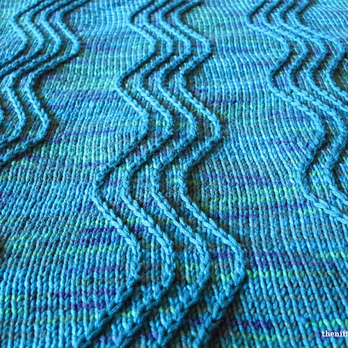 Cable Wave Blanket Knitting Pattern Hawaiian Dreams Blanket - Etsy