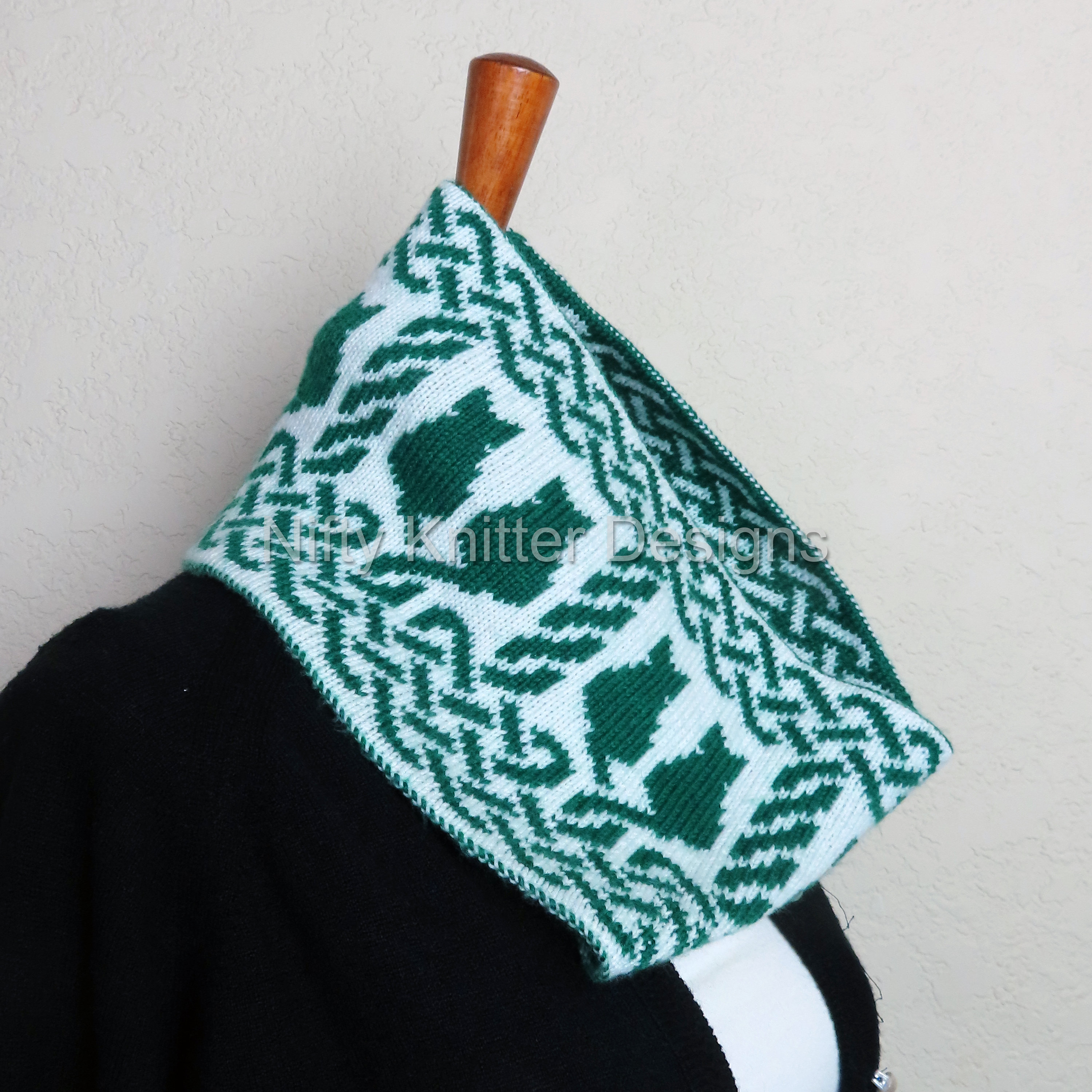 Elegant Celtic Cat Cowl Knitting Pattern Celtic Cat Cowl - Etsy