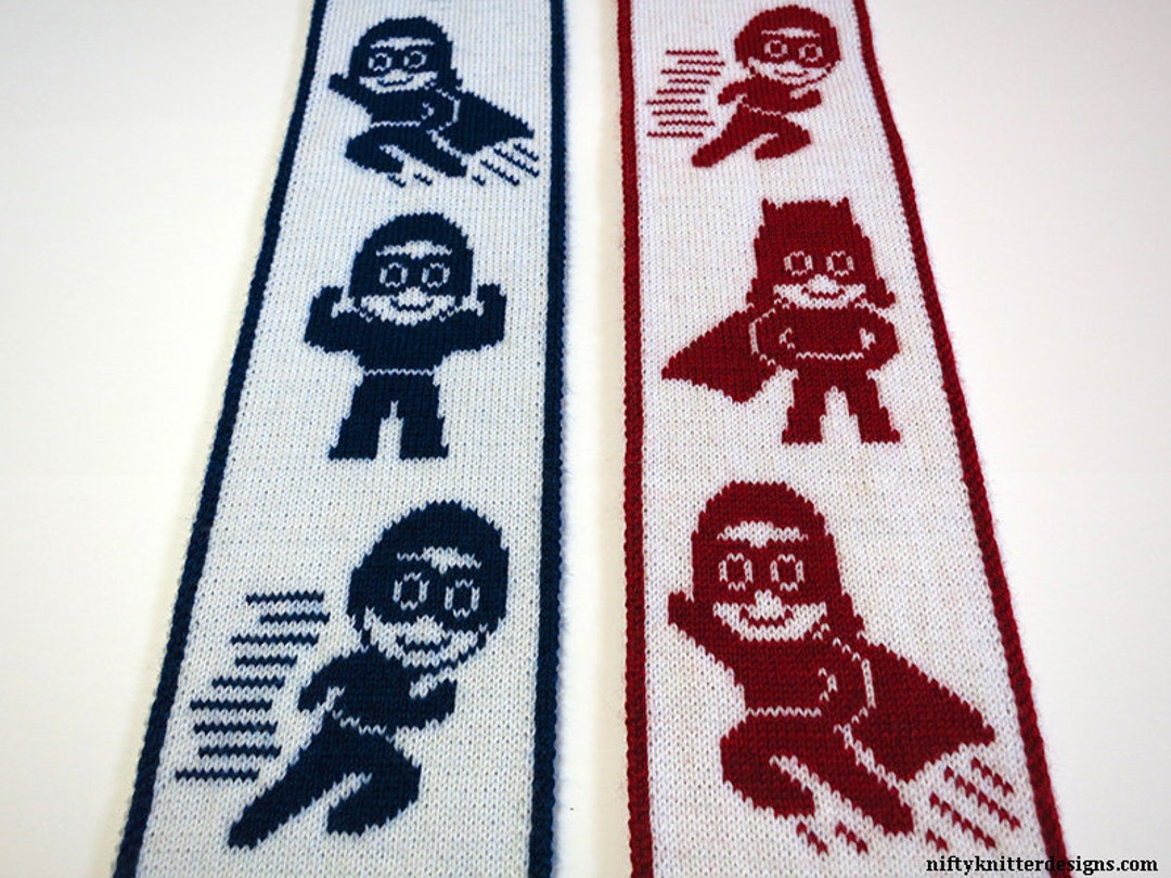Superhero Scarf Knitting Pattern Lil Superheroes Scarf - Etsy