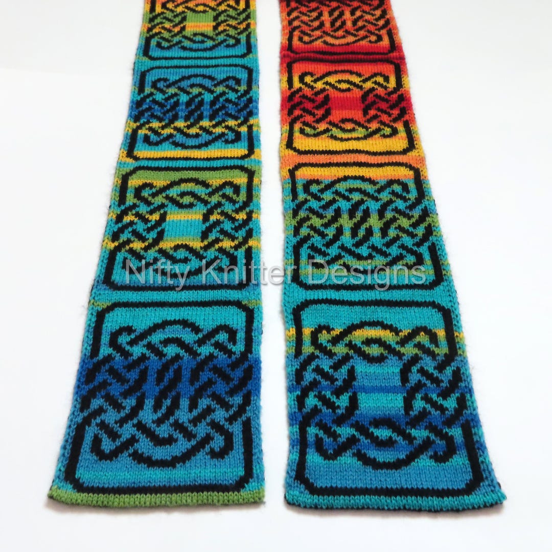 Celtic Temperature Scarf Knitting Pattern [ENGLISH ONLY, PDF Download ...