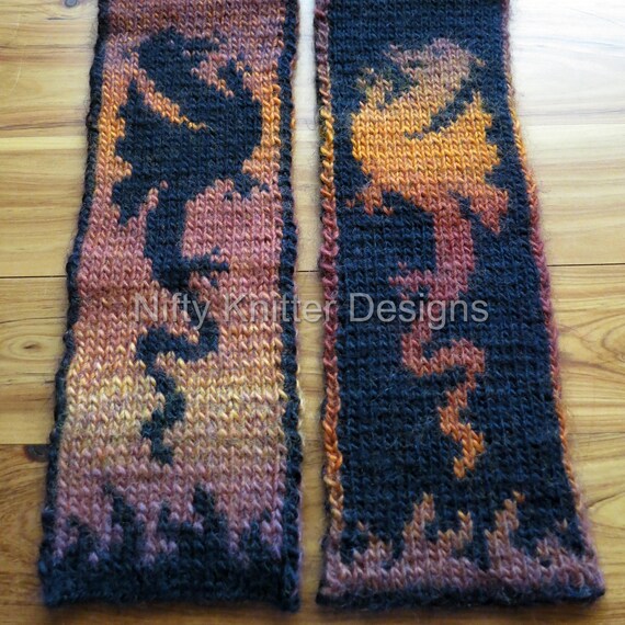 Knitting Pattern For Dragon Scarf