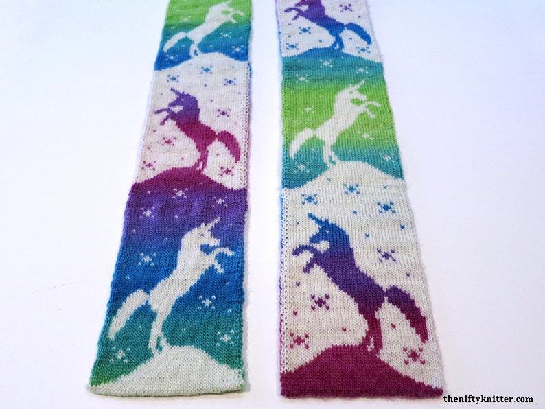 Unicorn Scarf Knitting Pattern Magic Unicorn Scarf - Etsy