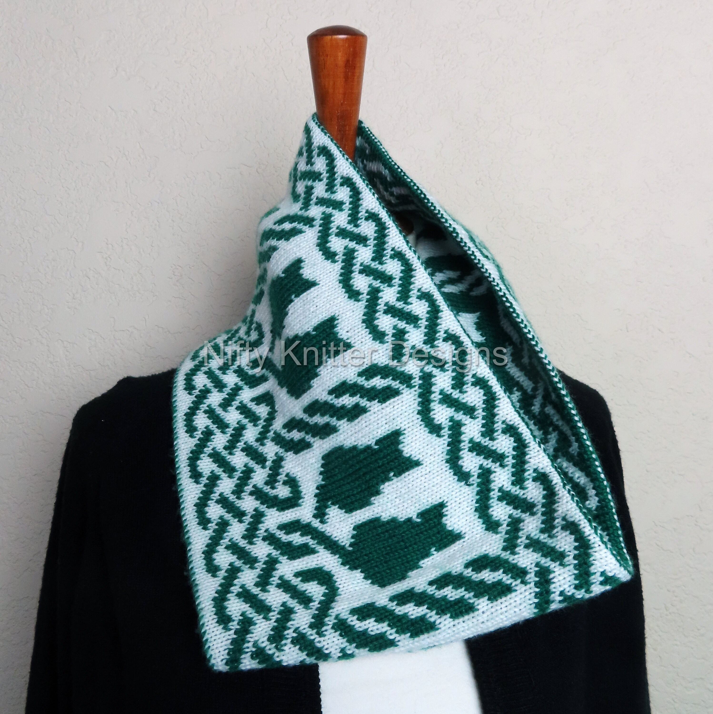 Elegant Celtic Cat Cowl Knitting Pattern Celtic Cat Cowl - Etsy
