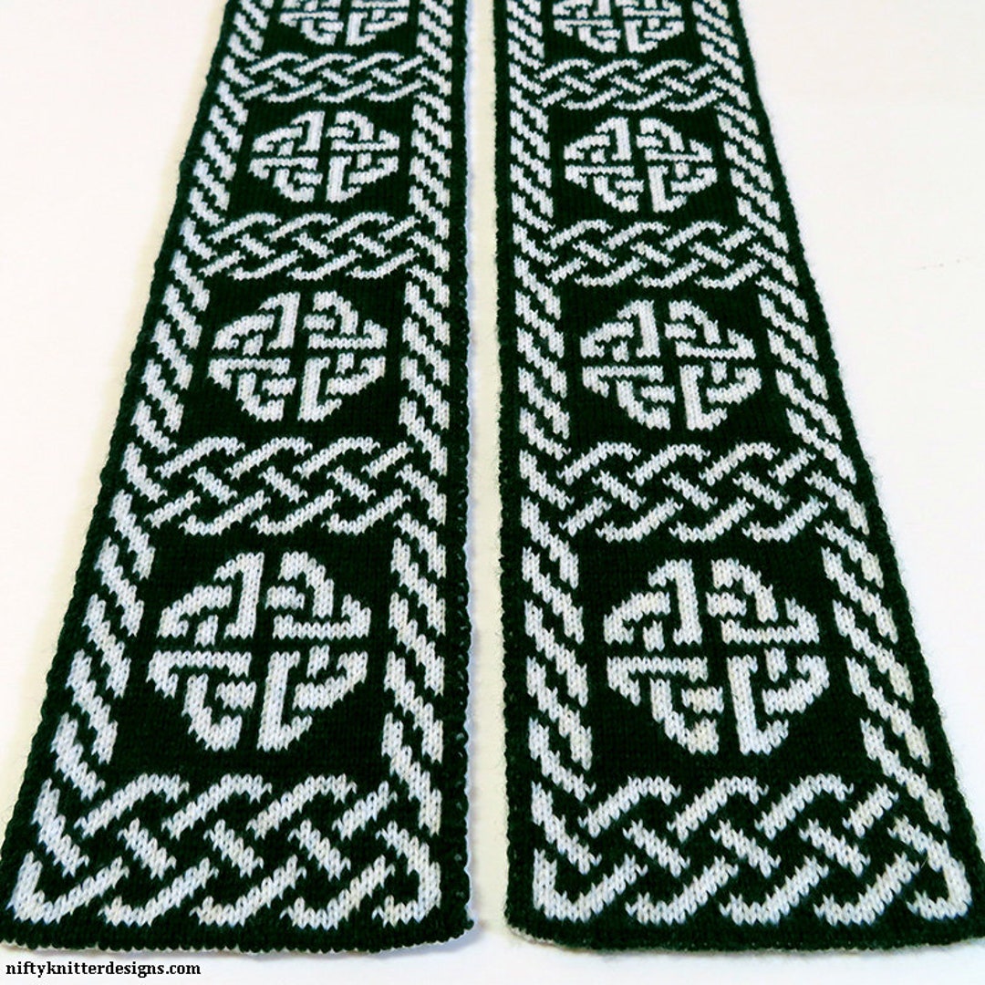 Celtic Scarf Knitting Pattern Celtic Ward Scarf ENGLISH ONLY, PDF ...