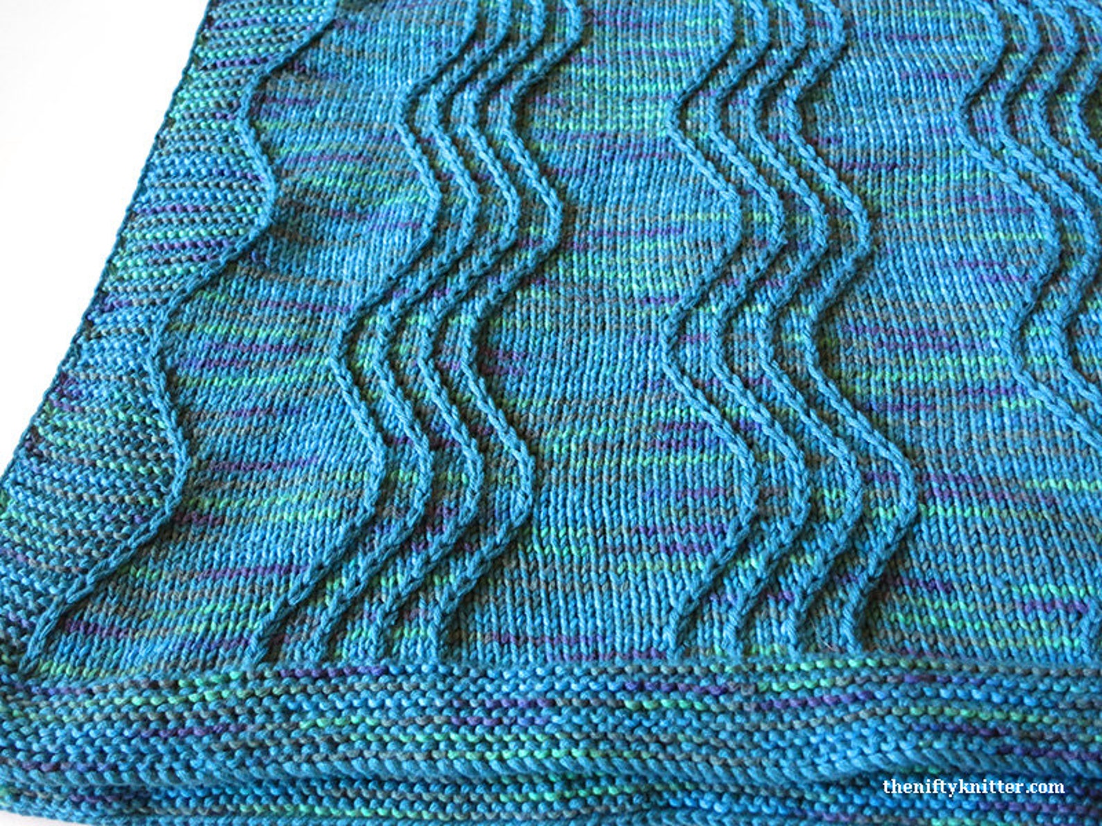 Cable Wave Blanket Knitting Pattern Hawaiian Dreams Blanket - Etsy