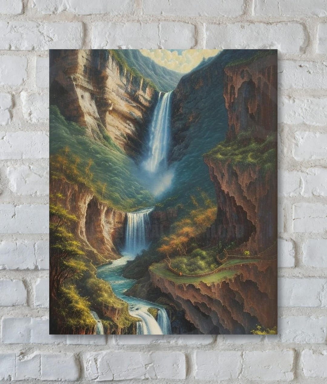 Waterfall Flowing Upwards Wall Art Printable – Digital Download ...