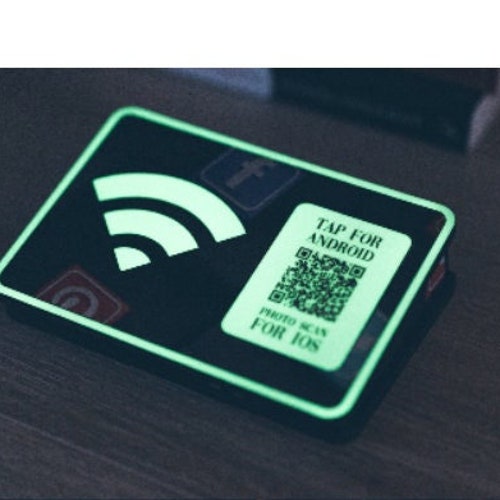 NFC Tag Wifi Connector Tap for Wifi Connection Custom NFC | Etsy UK
