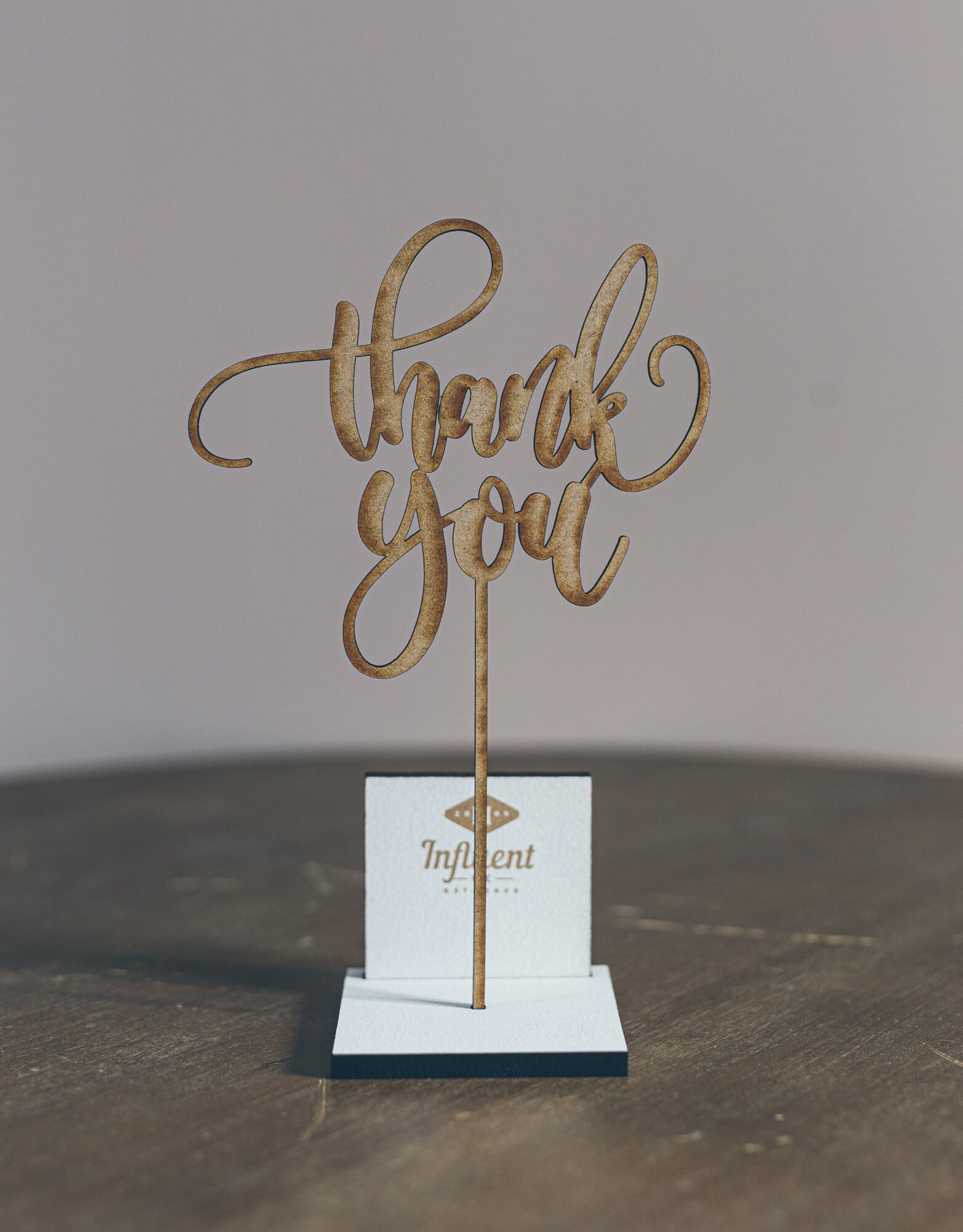 Thank You - Laser Cut Wood Cake Toppers for Birthdays or Baby Shower ...