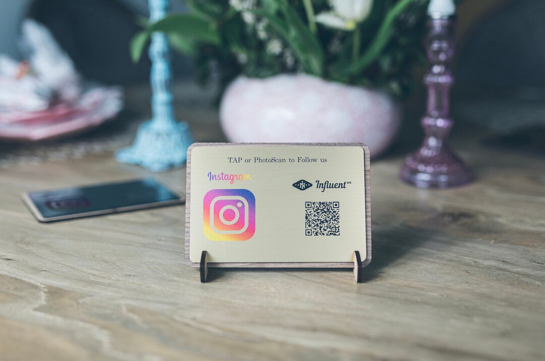 Follow Us on Instagram - NFC Stand-customer Engagement-brand Awareness ...
