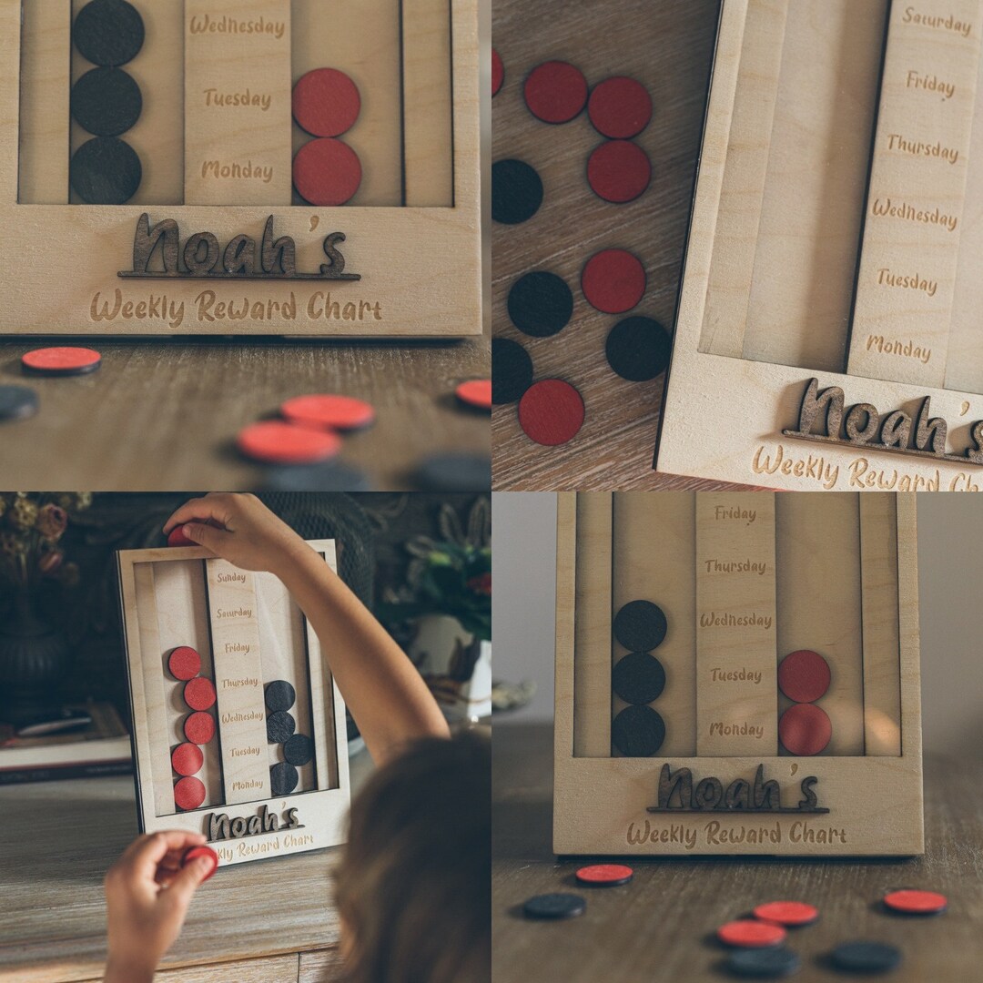 Custom Name Weekly Reward Chart - Fun Way to Help Child Behaviour - Etsy UK