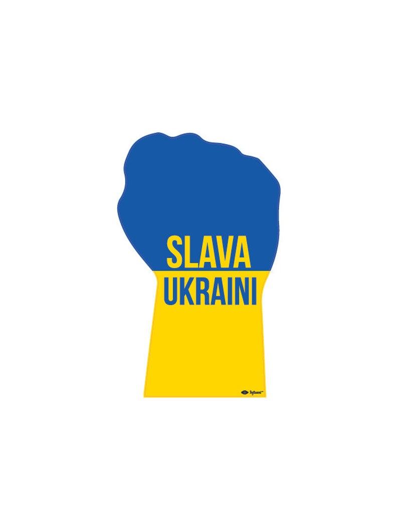 Slava Ukraini for Ukraine We Stand Window Sticker for People - Etsy UK
