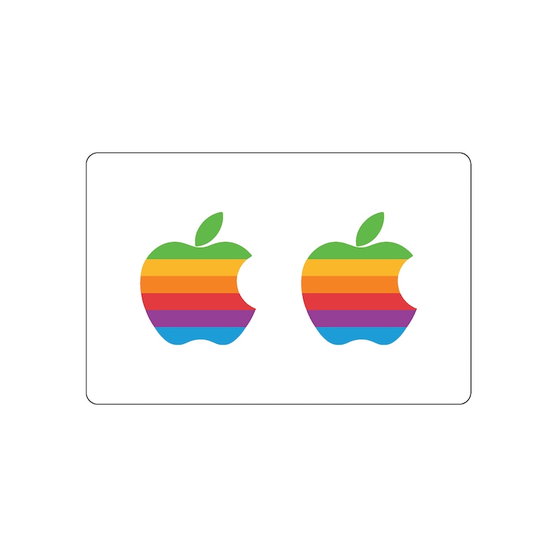 Retro Logo Macbook Stickers on Clear Vinyl Laptop Stickers - Etsy