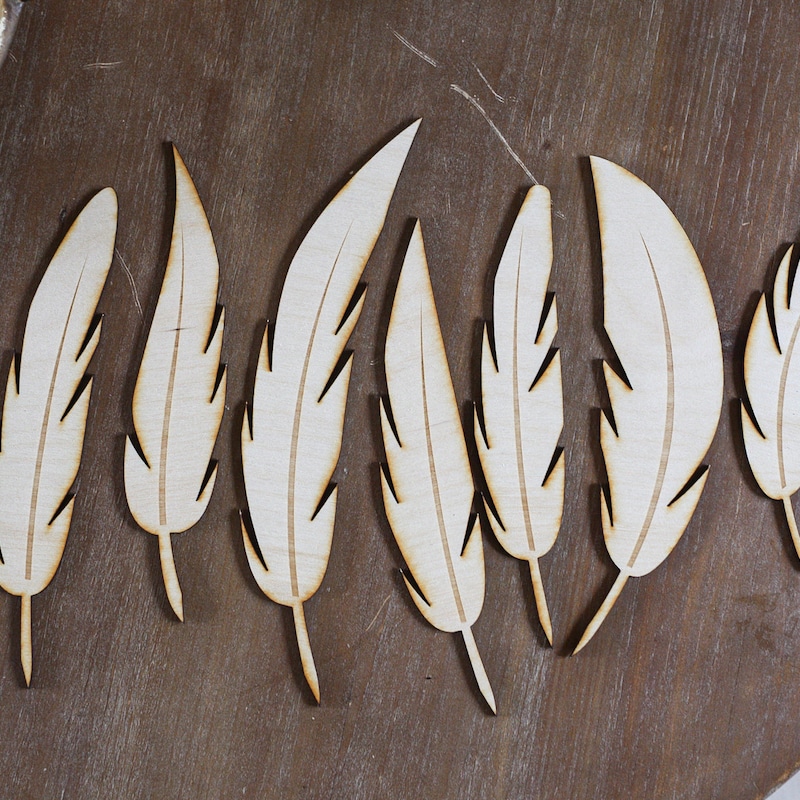 Wood Feather - Etsy