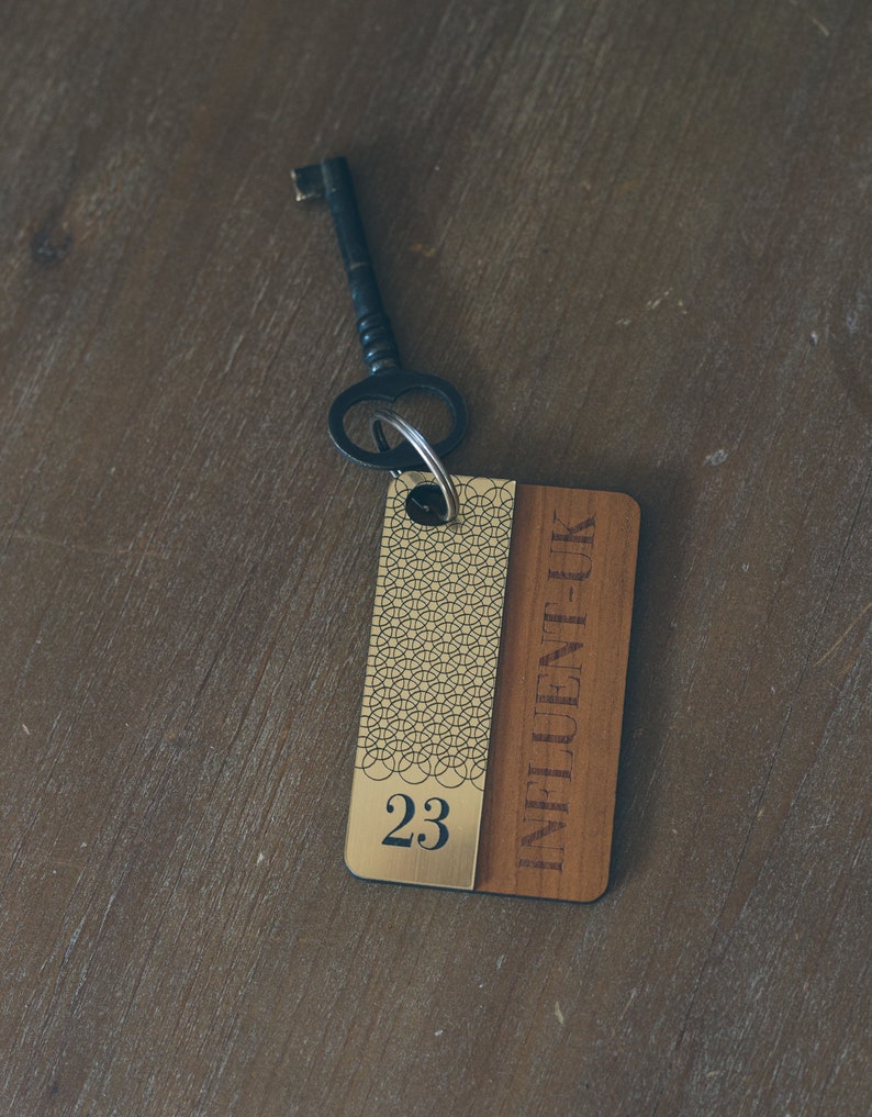 Custom Company Logo or Name Keyring for Home or Hotels Acrylic - Etsy