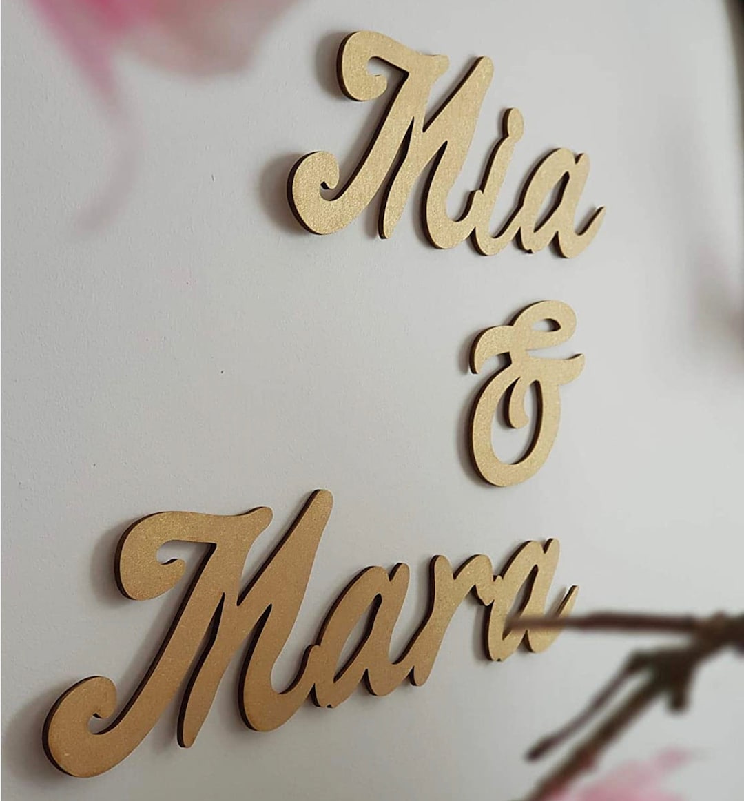 Laser Cut Custom Name Natural 3 Mm MDF - Etsy UK