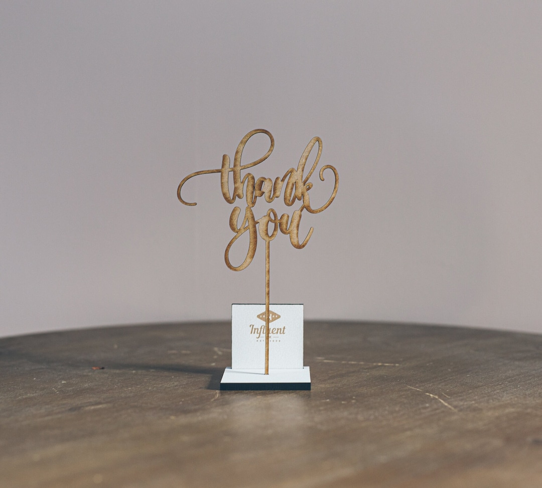Thank You - Laser Cut Wood Cake Toppers for Birthdays or Baby Shower - Etsy