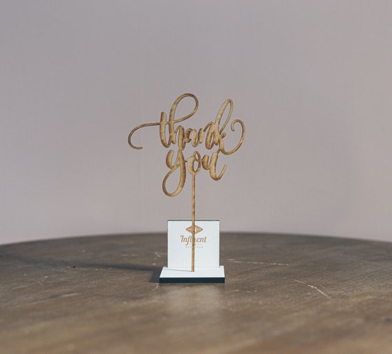 Thank You Laser Cut Wood Cake Toppers for Birthdays or Baby - Etsy Canada