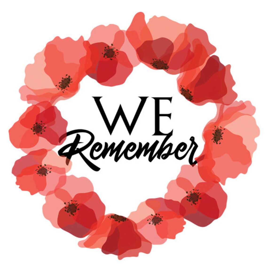 We Remember Lest We Forget Remembrance Day Sticker Poppy - Etsy UK