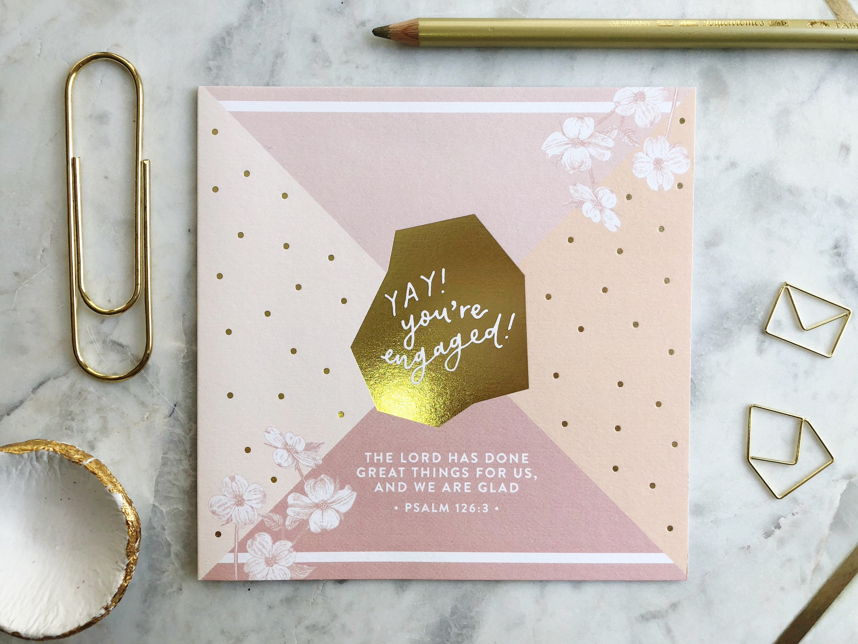 Engagement Bible Verse Card - Engaged - Engagement Card - Psalm 126 ...