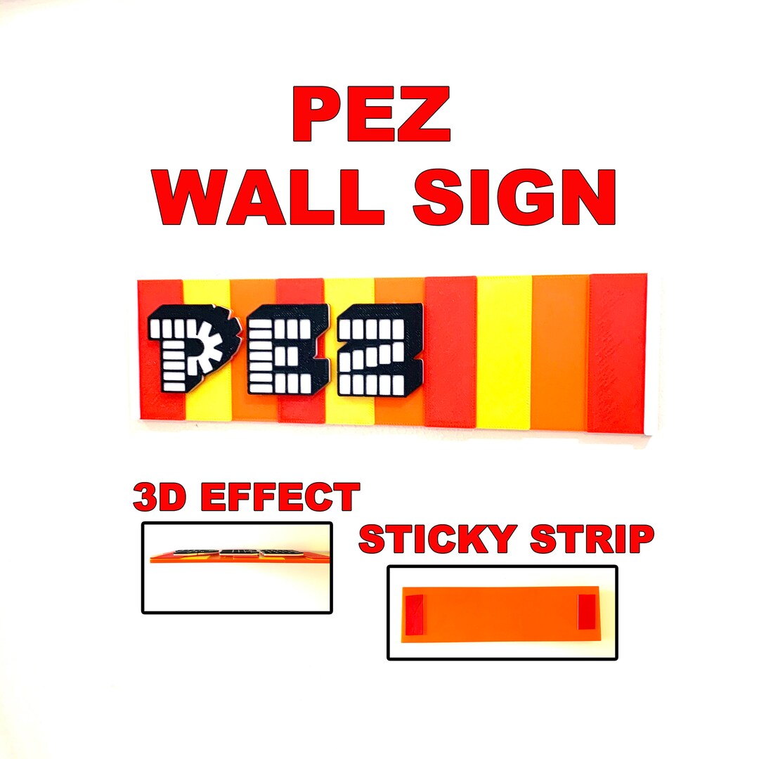 PEZ 3D Wall Sign. PEZ Custom Stand. PEZ Stick to Wall Display. Take ...