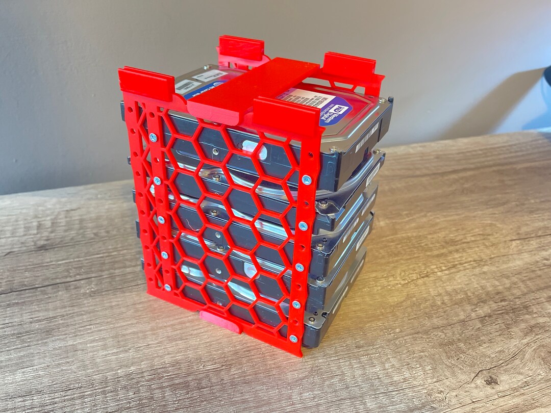 3.5 Inch HDD 5 Hard Drive Caddy - Chia Mining Enclosure Stand - Hard ...