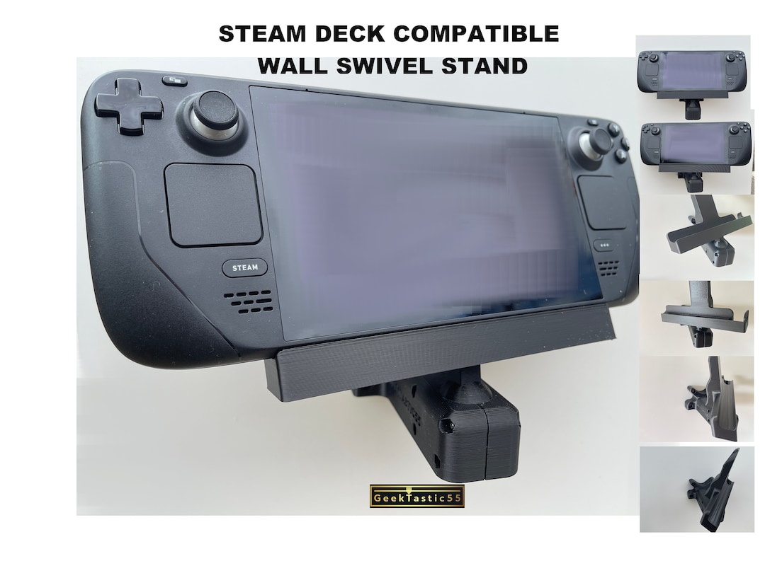 Steam Deck Compatible WALL Pro Swivel Stand / Dock. One of a Kind ...
