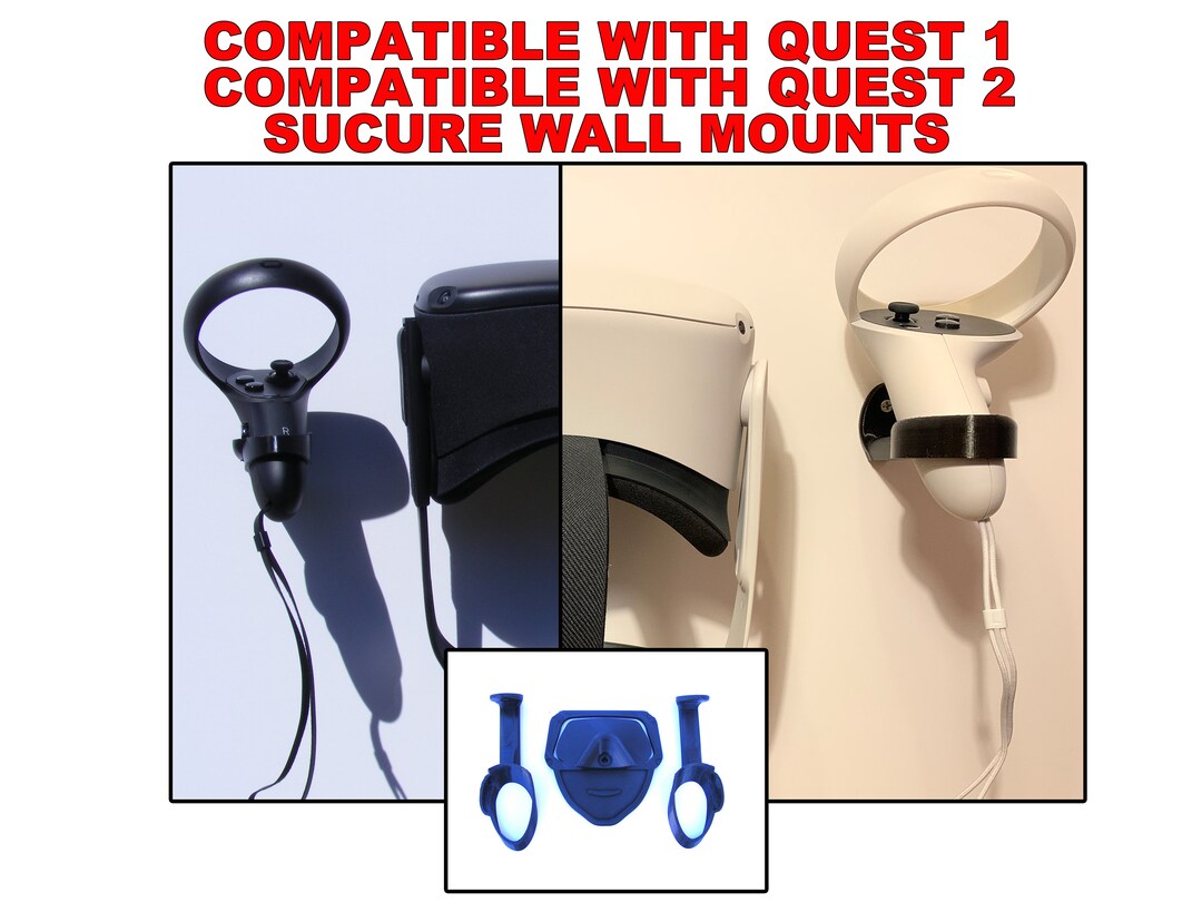 OCULUS Quest Compatible Wall Mount. Compatible Options for QUEST 1 and ...
