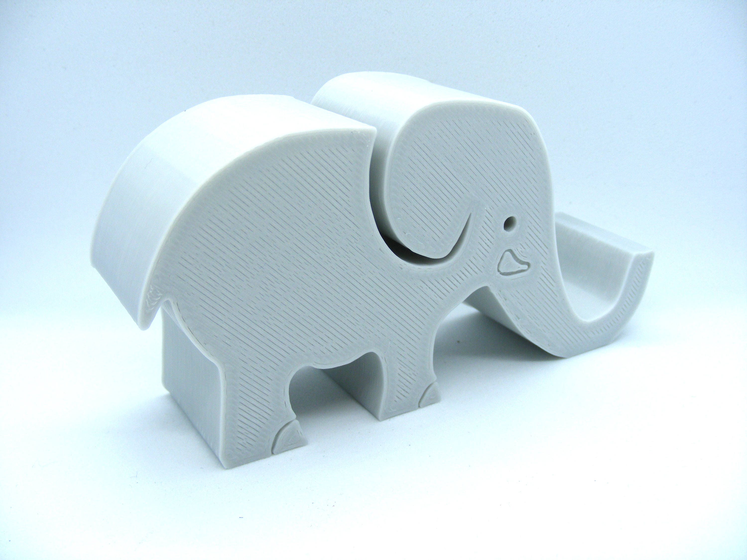 3D Printed Elephant mobile phone iPhone stand cellphone | Etsy