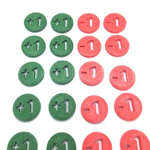 Magic the Gathering - MTG Tokens +1 & -1 - Counters - Life Counter ...