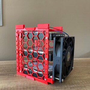 3.5 Inch HDD 5 Hard Drive Caddy Chia Mining Enclosure Stand Hard Drive ...