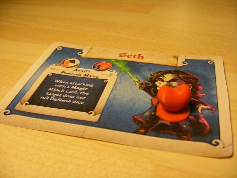 Arcadia Quest Wound (heart) Tokens (set of 48) RPG 3D Board Game Add On ...