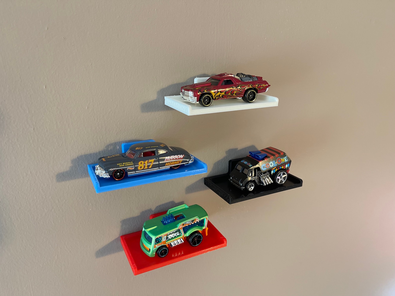Display Stand for Hot Wheels | Wall Mount for Matchbox Collectable Cars ...