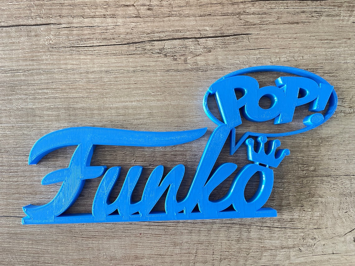 Custom Funko Pop Display Logo. Funko Pop Sign Stands on Table - Etsy