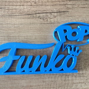 Custom Funko Pop Display Logo. Funko Pop Sign Stands on Table or Sticks ...