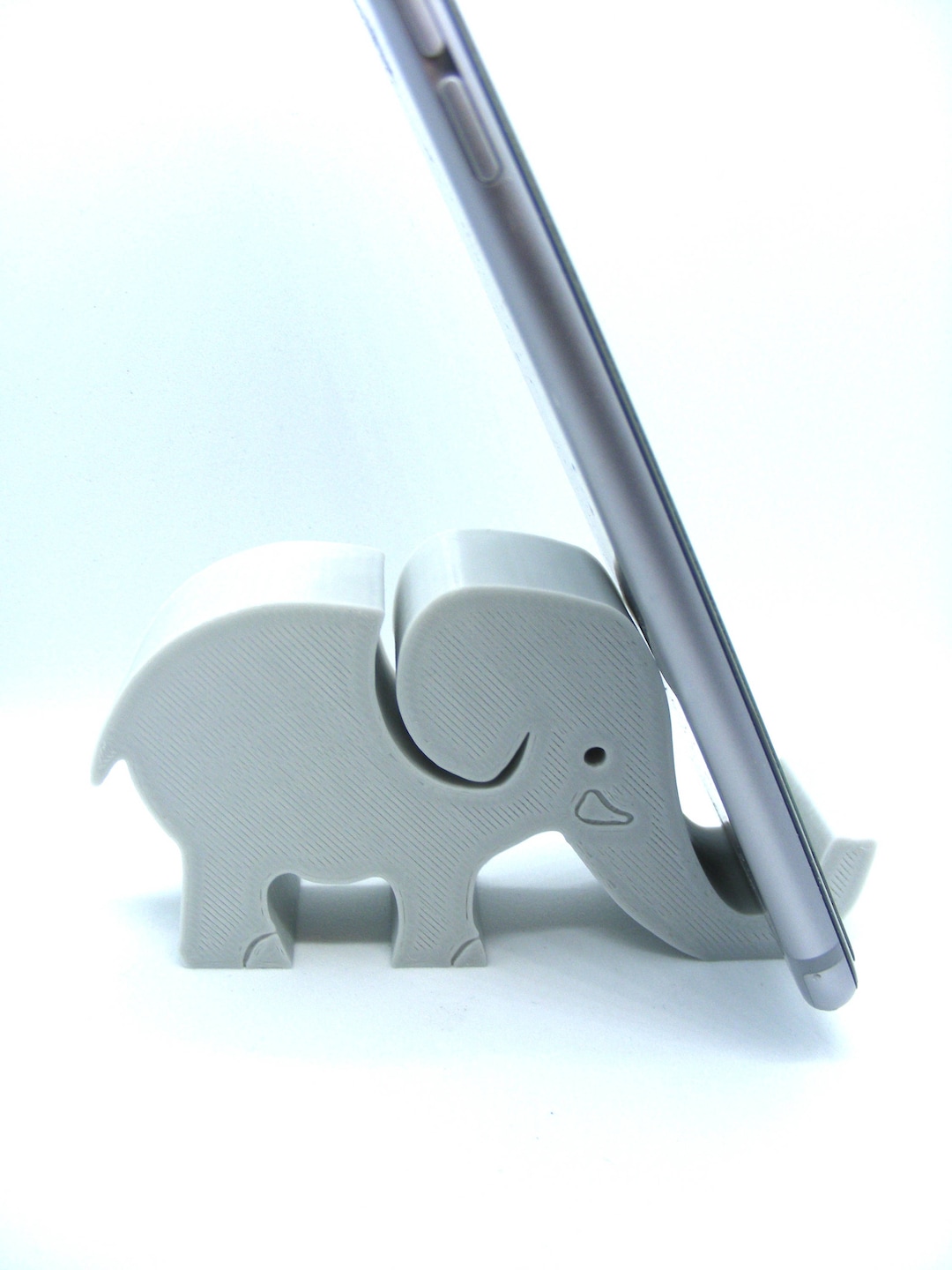 3D Printed Elephant Mobile Phone - iPhone Stand - Cellphone Stand ...