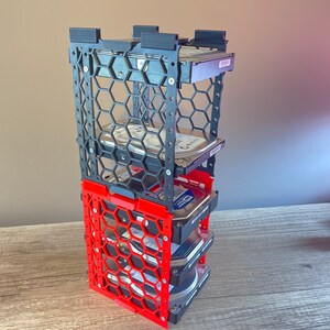 3.5 Inch HDD 5 Hard Drive Caddy Chia Mining Enclosure Stand Hard Drive ...