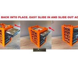 3.5 Inch HDD 5 Hard Drive Caddy Slide in / Out - Chia Mining Enclosure ...