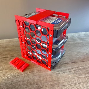 3.5 Inch HDD 5 Hard Drive Caddy Chia Mining Enclosure Stand Hard Drive ...