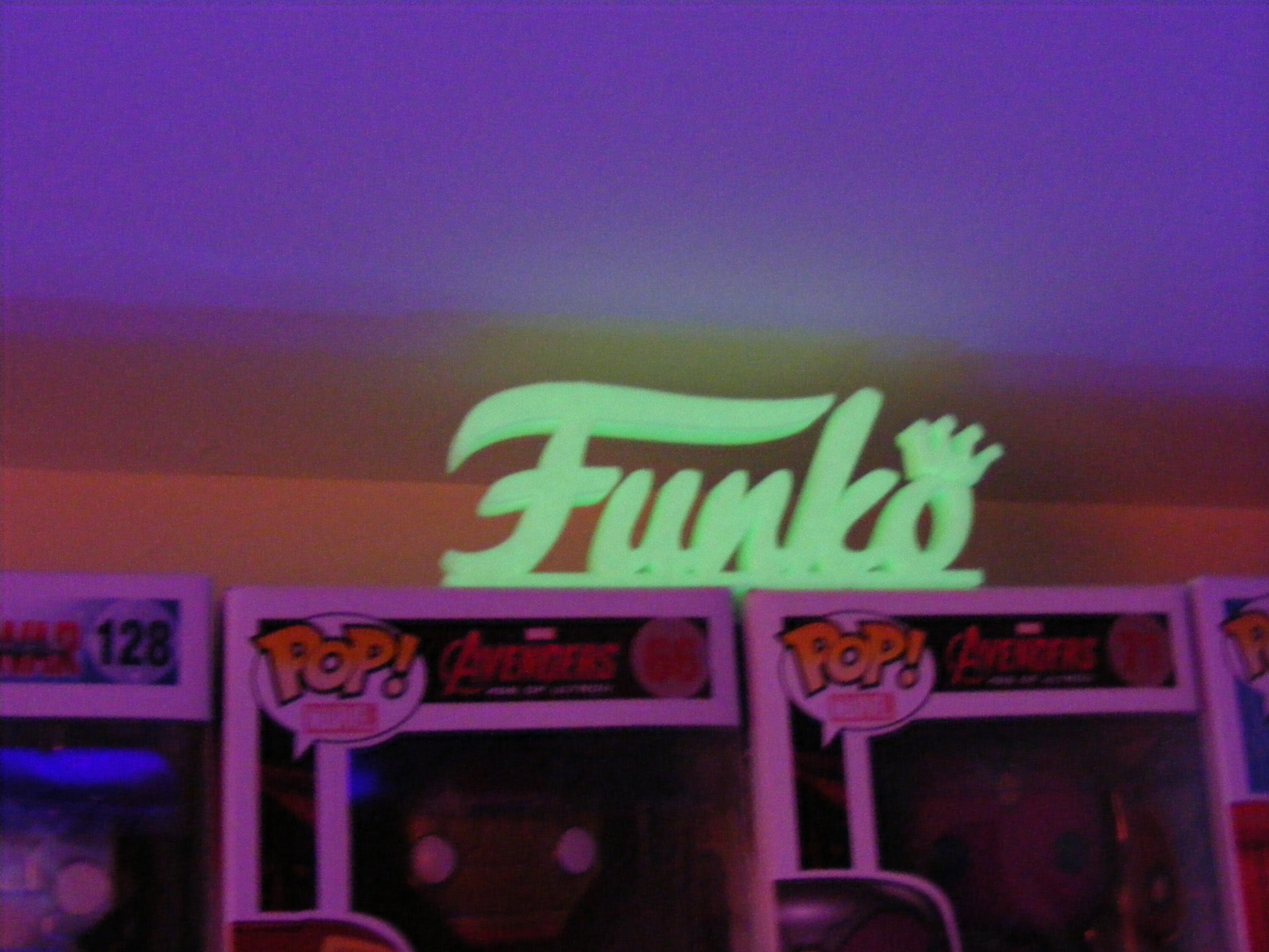 Custom Funko Display Stand Logo Glow In The Dark Funko Pop | Etsy