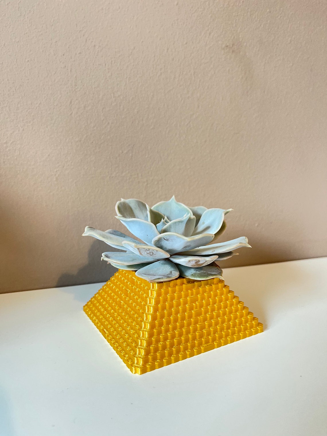 Egyptian Pyramid Planter With Drainage Aztec Gold Pyramid - Etsy