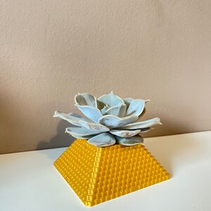 Egyptian Pyramid Planter With Drainage Aztec Gold Pyramid Plant Pot ...