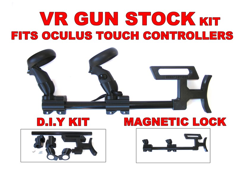 VR Gun Stock fits Oculus Quest 1 and Rift S touch controllers. | Etsy