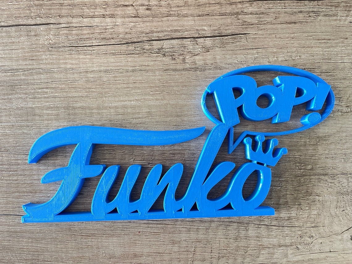 Custom Funko Pop Display Logo. Funko Pop Sign Stands on Table - Etsy