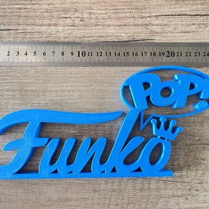Custom Funko Pop Display Logo. Funko Pop Sign Stands on Table or Sticks ...