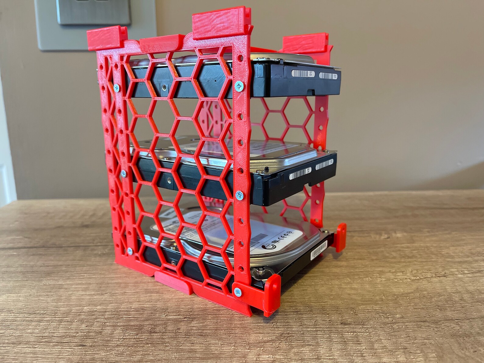 3.5 Inch HDD 5 Hard Drive Caddy - Chia Mining Enclosure Stand - Hard ...