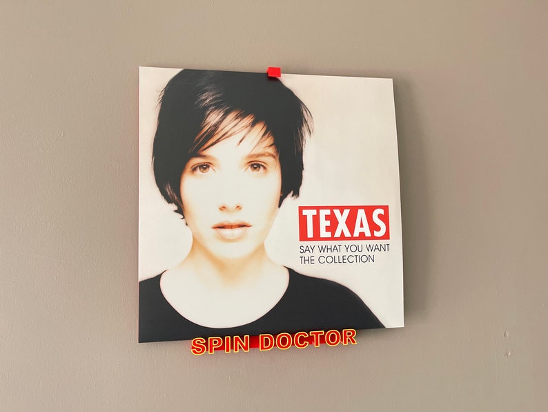 SPIN DOCTOR Wall Mounted Vinyl Record Display Stand | Premium Twin ...