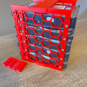 3.5 Inch HDD 5 Hard Drive Caddy Chia Mining Enclosure Stand Hard Drive ...