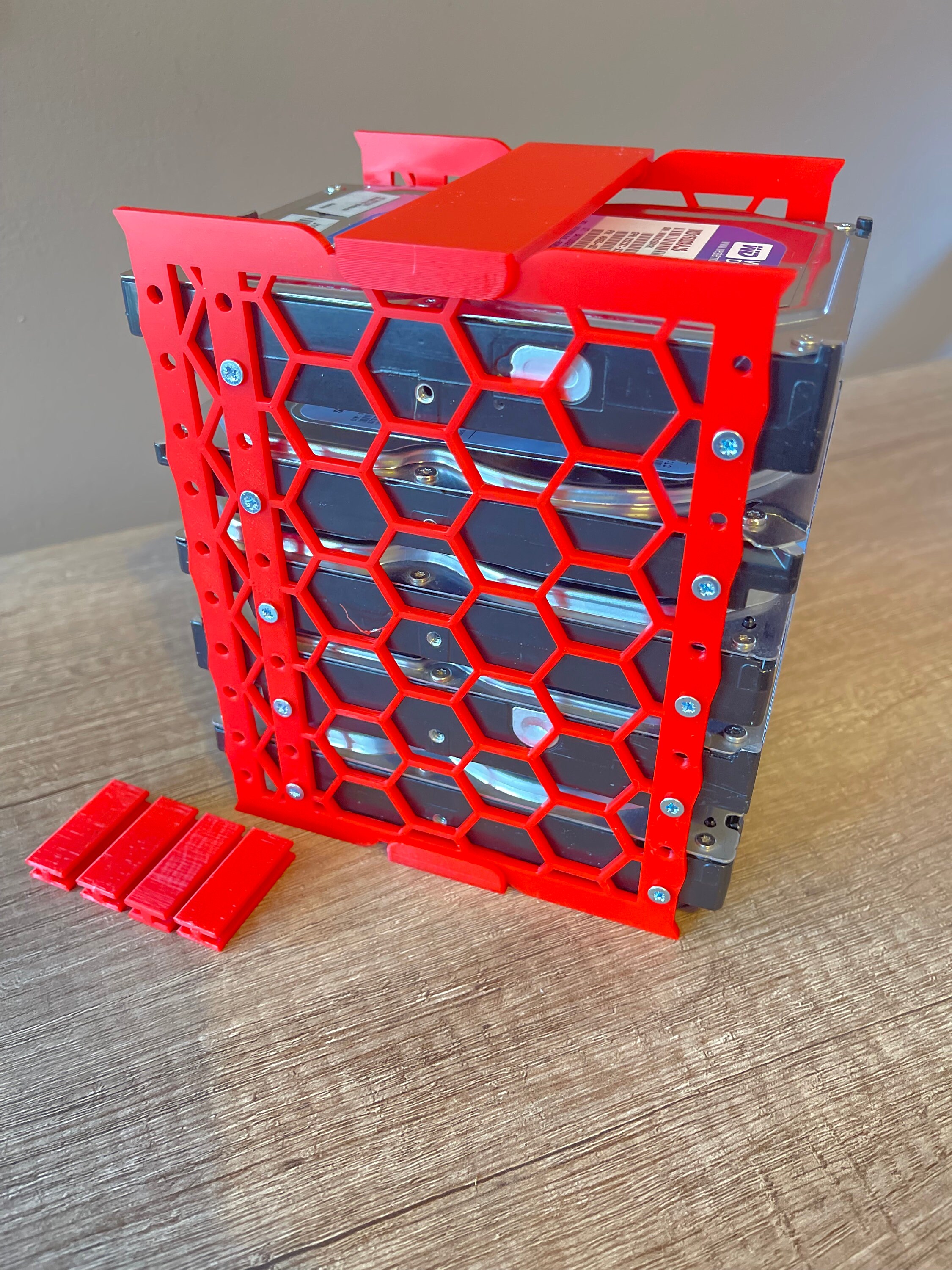 3.5 Inch HDD 5 Hard Drive Caddy - Chia Mining Enclosure Stand - Hard ...